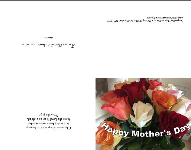 Christian Mothers Day Cards Printables